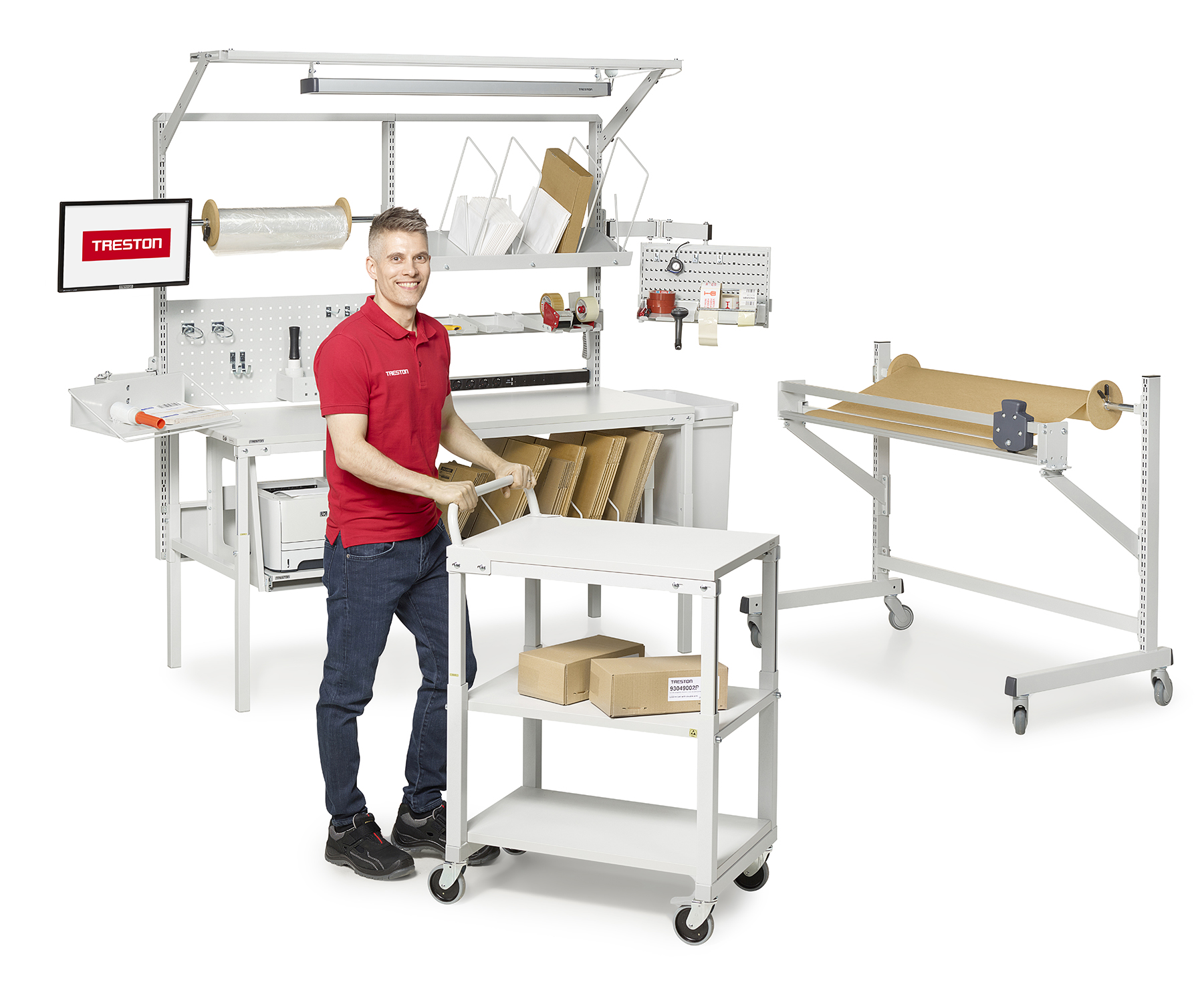 Ergonomic Packing Benches & Workstations | Treston In-House Logistics | Treston
